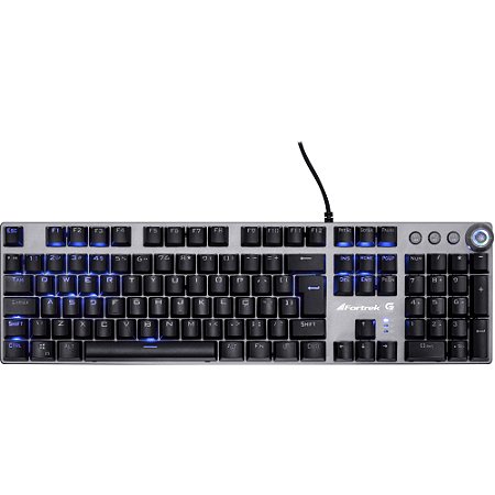 Teclado Gamer Mecânico K7 Plus RGB Grafite Switch Blue Multimídia c ...