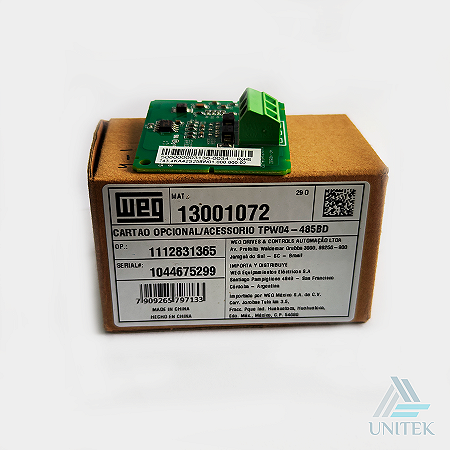 Cartão Opcional Clp Tpw04-485bd Comunicação Rs485 Weg - Unitek Comércio ...