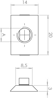 Porca Retangular para Perfil | Canal 8 e 10 | M4 a M8 | Forseti ...