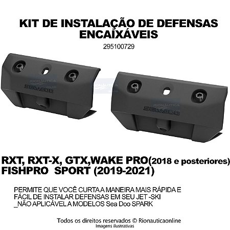 Kit de Instalação e Defensa Sea Doo Jet-ski RXT-X GTX WAKE PRO ...