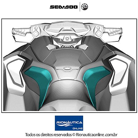 Protetores Apoio de Joelhos Original Sea Doo ERGOLOCK Preto 295100804 ...
