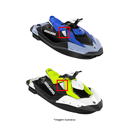Par Protetor De Joelho Jet Ski Spark Sea Doo Original Branco ...
