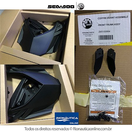Bagageiro Dianteiro Interno Completo Tampa para Spark Original Sea Doo ...