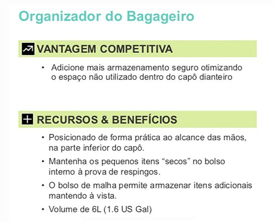 Organizador do Bagageiro Sea Doo para o Capô Dianteiro 295100862 ...