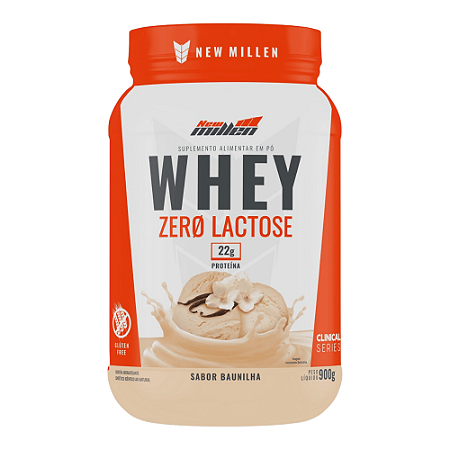 WHEY 100% ZERO LACTOSE NEW MILLEN - 900G - Curitiba Nutrition - Suplementos