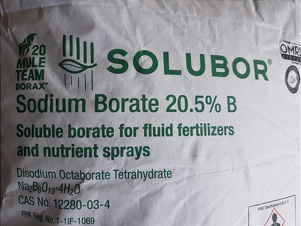 Ácido Bórico Solubor Boro Solúvel Foliar Adubo Fertilizante - Multi ...