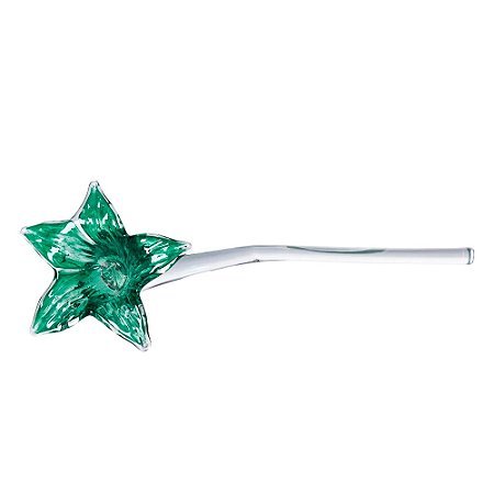 Flor de Decoração em Murano Primavera Esmeralda - Guia da Loja