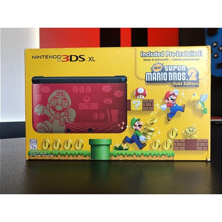 Console Nintendo 3DS XL New Super Mario 2 Gold Edition Usado - Fazenda ...