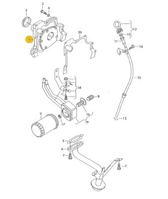 Bomba de Óleo Original VW Gol Golf Polo Bora 036115105D - GSANTOS ...