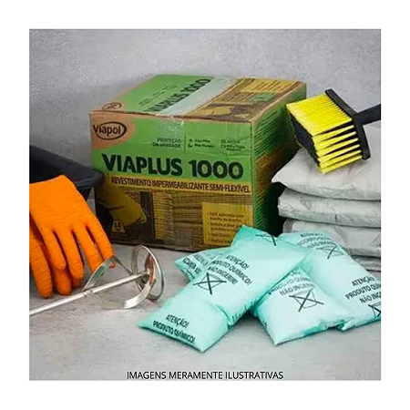 Impermeabilizante Viaplus 1000 Caixa 18Kg Viapol - Zzat Full Lar e ...