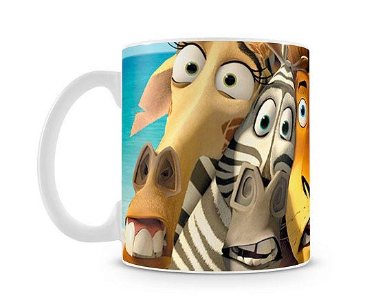 Caneca Madagascar - Artgeek - Loja Nerd de Decoração e Presentes do ...