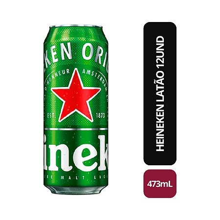 Heineken Latão 473ml - 12 Unidade - Bebida In Box