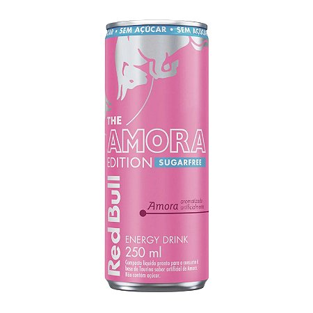 Red Bull Amora Sugar Free - Spring Edition 250ml - 24 Unidades - Bebida ...
