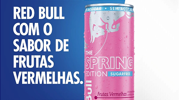 Red Bull Amora Sugar Free - Spring Edition 250ml - 24 Unidades - Bebida ...