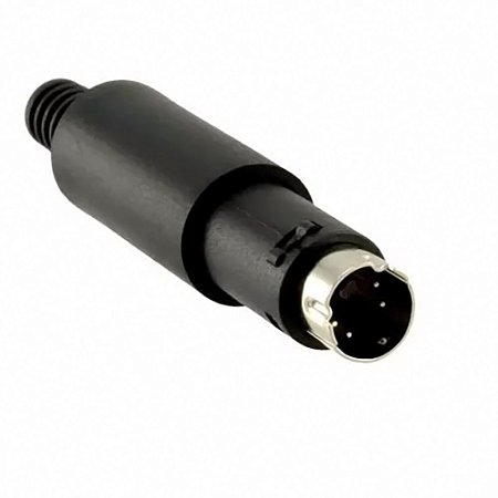 Conector 4 Pinos Padrão MIni DIN Macho Lado Cabo - ON ELETRICA ...