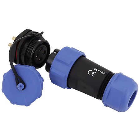 Conector 4 Pinos PD4 Impermeavel IP68 Macho e Femea Painel - ON ...
