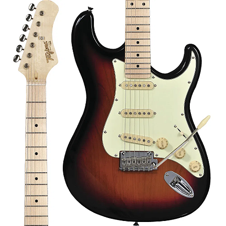 Guitarra Tagima T635 Sunburst escala clara Mint Green - Loja de ...