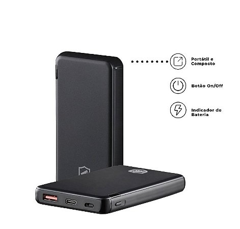 Carregador Portátil Powerfast - 10.000mAh e 20.000mAh - Gshield ...