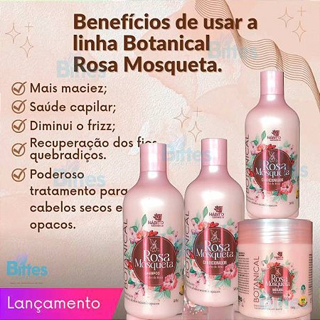 KIT ROSA MOSQUETA HÁBITO COSMÉTICOS REGENERAÇÃO CAPILAR - Bittes Cosmeticos