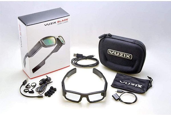 Óculos De Realidade Aumentada Vuzix Blade Upgraded Smart Glasses ...