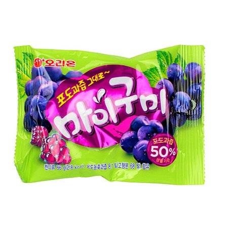 Bala Gelatina Uva Roxa - Made In Korea Minas