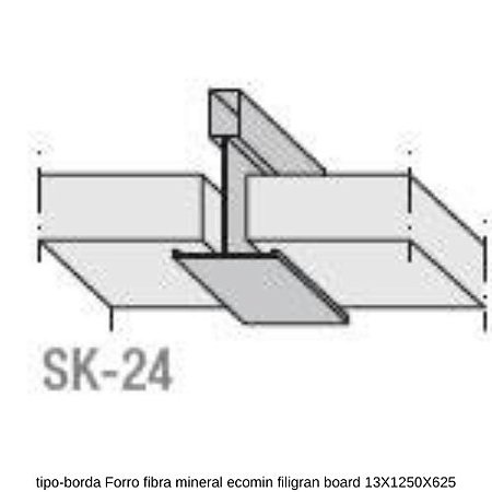 Forro fibra mineral ecomin filigran board 13X1250X625 x 12pcs - Forro ...