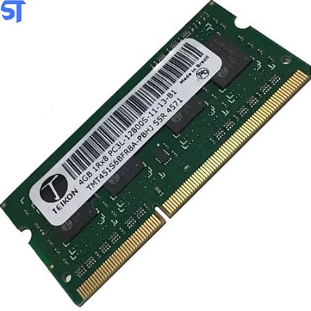Memória Ram Notebook Ddr3 4GB Pc3l-12800s-11-13-b1 1rx8 Teikon - SobralTech