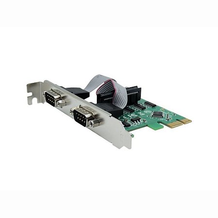 Placa Pci Express Serial 2 Portas Db9 Kp-T89 - SobralTech