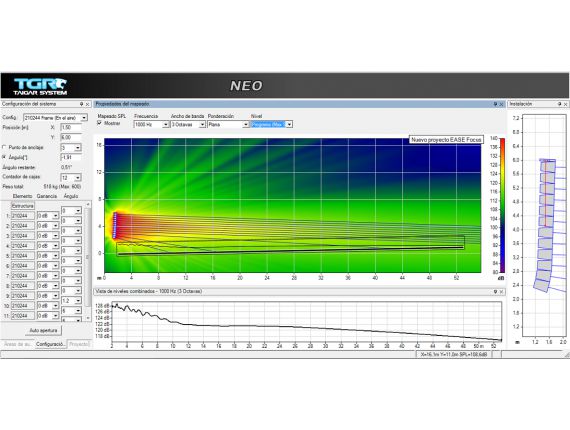 Caixa Line Array Taigar System NEO 210244 - LS AUDIO PRO Mesa de Som ...