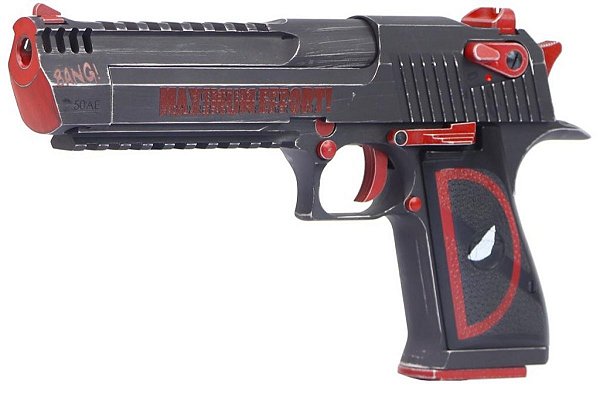Pistola Airsoft Desert Eagle .50 Deadpool Armorer Works/Cybergun GBB ...