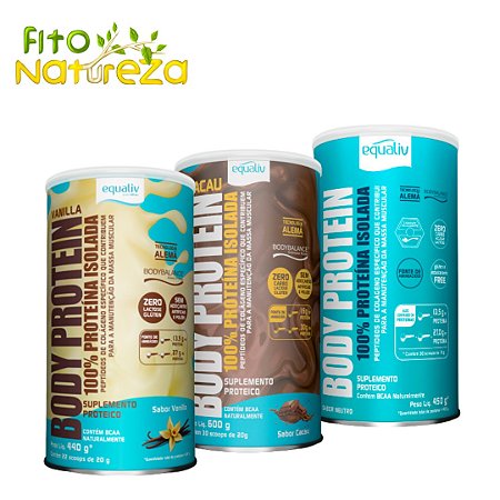 KIT BODY PROTEIN 3 SABORES - FitoNatureza