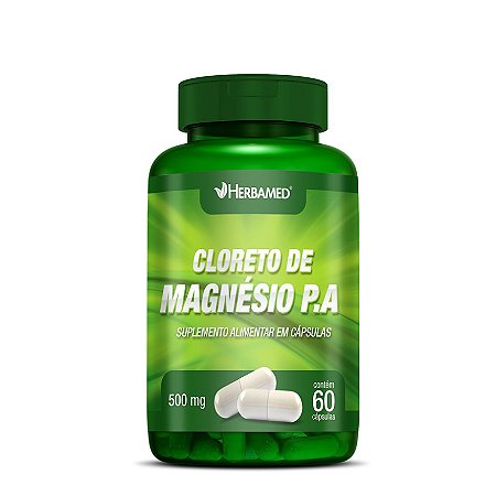 CLORETO DE MAGNESIO P.A. 60CAPS - HERBAMED - FitoNatureza