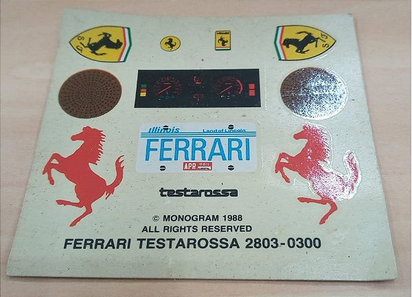 Monogram - Ferrari Testarossa - 1/12 - HTC - MODELISMO