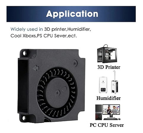 Cooler Radial 4010 24v - Loja 3D House: Tudo para sua Impressora 3D