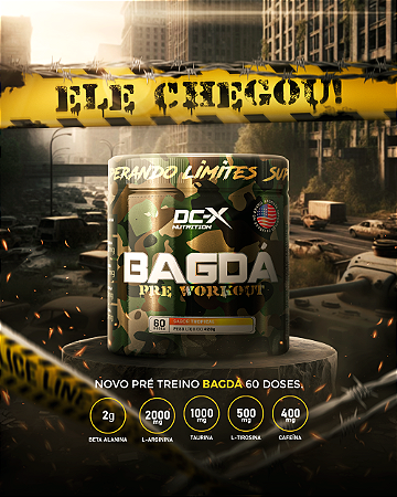 BAGDÁ PRÉ-TREINO 60 DOSES - DCX Nutrition