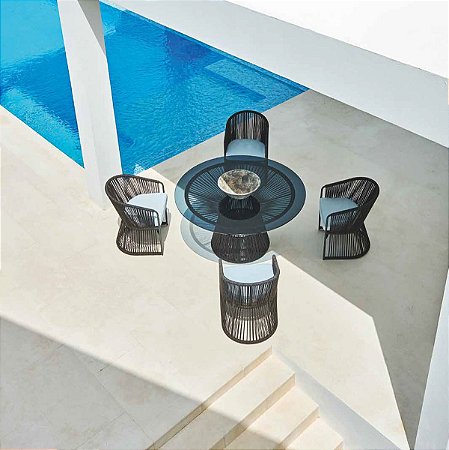 AM k2- Conjunto Beautiful com 4 Cadeiras - sid design móveis