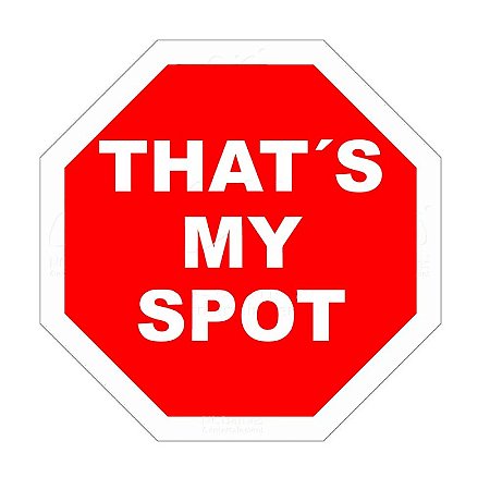 Placa de Parede Decorativa: Thats My Spot - MeuGameUsado