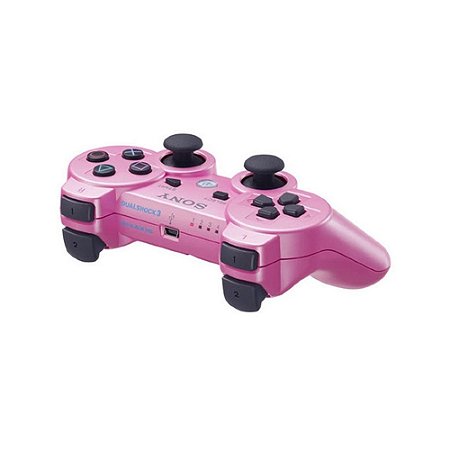 Controle Sony Dualshock 3 Rosa Sem Fio - PS3 - MeuGameUsado