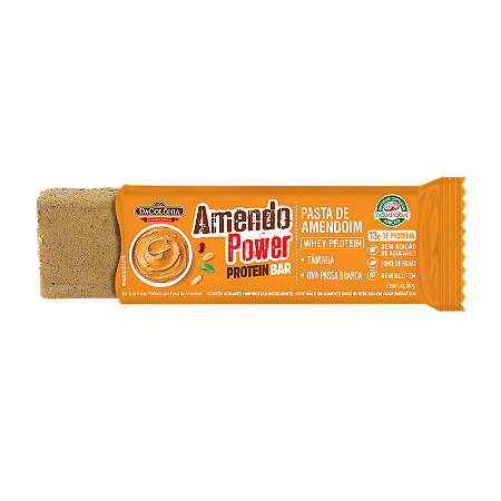 AMENDOPOWER PROTEIN BAR PASTA DE AMENDOIM (12 unid) - Loja virtual ...