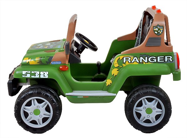 Jeep Ranger Peg Perego 12v Verde 92592 - Ciclone Magazine - Tudo para você