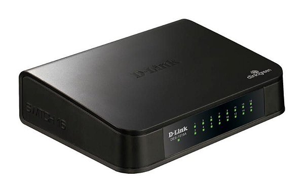 SWITCH HUB 16 PORTAS 10/100 D-LINK DES-1016A - Ponto Digital Informática