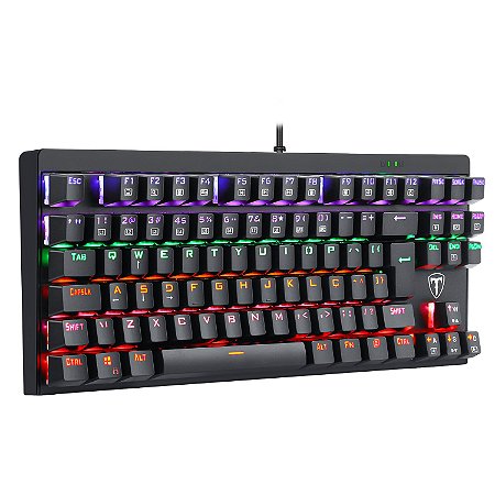Teclado Mecânico Gamer T-Dagger Corvette Rainbow Abnt2 | T-Dagger ...
