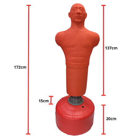 Boneco De Pancada Bob Simulador de Treino Boxe Socos e Chutes 1.70m Ba ...