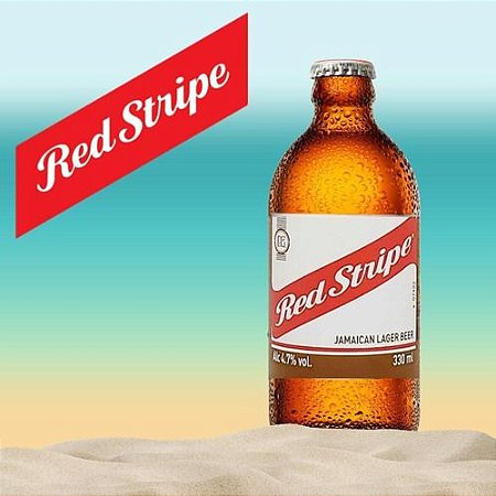 Cerveja Importada Jamaicana Lager Red Stripe 4.7vol Garrafa 330ml Pack ...