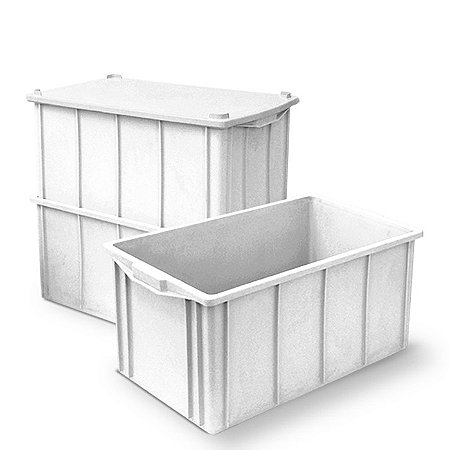 Caixa Plástica Organizadora 61 Litros Com Tampa - Plastcomp - Plastcomp ...