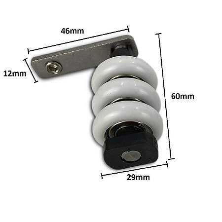 Kit Roldana sacada com Regulagem - DX ferragens