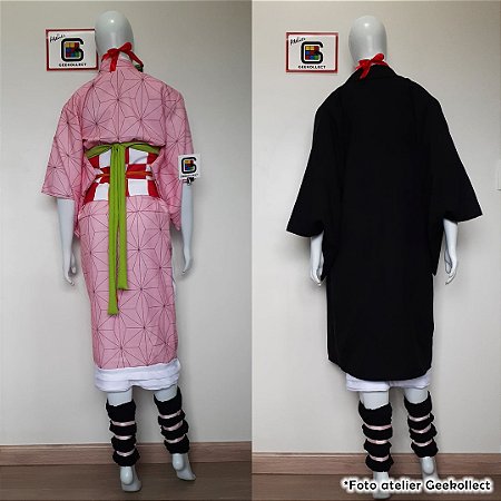 Cosplay Nezuko Kamado - Fantasia Anime Demon Slayer Kimetsu no Yaiba ...