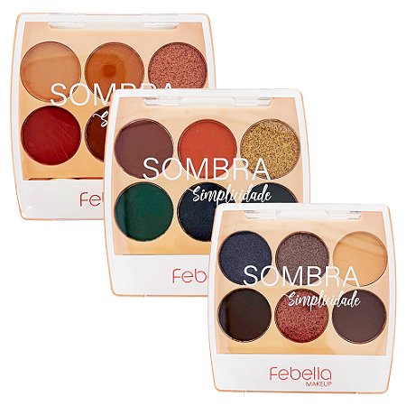 Paleta de Sombras Simplicidade Febella | Atacado Maquiagem - Virtual Make | Maquiagem Atacado p ...