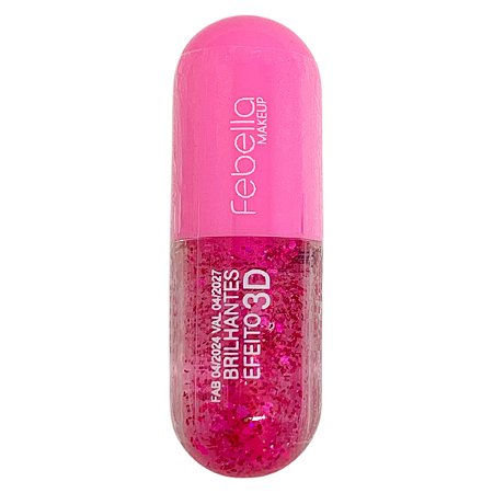 Mini Lip Oil Brilhantes Efeito 3D Febella | Virtual Make - Virtual Make ...