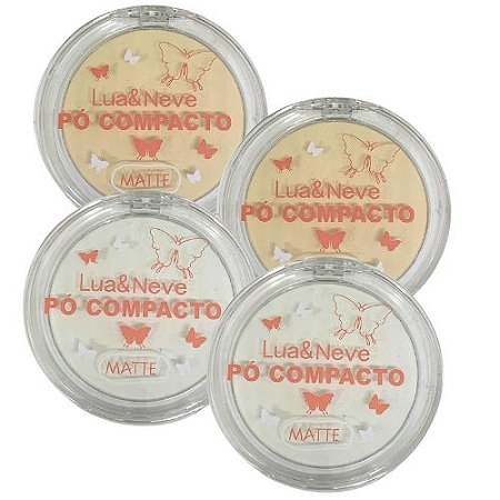 Pó Compacto Matte Lua Neve LN02379 | Atacado 24 unid - Virtual Make ...